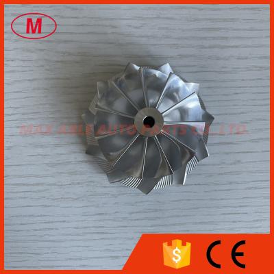 China GT15-25 reverse 51.50/66.00mm 11+0 blades high performance turbo milling/aluminum 2618/billet compressor wheel for sale