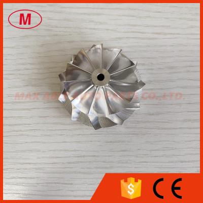 China GT12 43.00/54.00mm 11+0 blades high performance turbocharger milling/aluminum 2618/Billet compressor wheel for sale