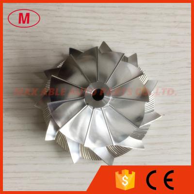 China TD05H 49179-02712 56.24/75.00mm 11+0 blades high performance Lower blade turbo aluminum 2618/billet compressor wheel for sale