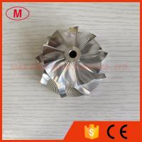 China RHF55 52.56/68.01mm 9+0 Blades milling/aluminum 2618/billet compressor wheel for sale