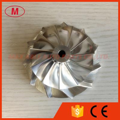China GT3037 452708-0001 11+0 blades 57.04/76.13mm turbo milling/billet compressor wheel for 700382-12/700177-7 racing for sale