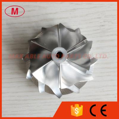 China GT15-25 50.20/65.00mm 6+6 Blades 702549-0008HF V1 high performance turbo aluminum 2618/milling/billet compressor wheel for sale