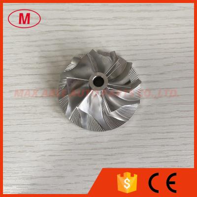 China GT35 forward 38.20/55.50mm 6+6 blades turbocharger milling/aluminum 2618/billet compressor wheel for sale