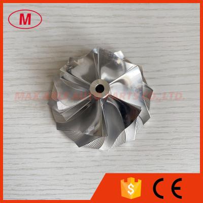 China TD04H reverse 53.30/68.00mm 6+6 blades Turbo milling/aluminum 2618/billet compressor wheel for sale