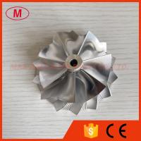 China GT35 reverse 61.75/76.97mm 7+7blades high performance milling/aluminum 2618/billet compressor wheel for sale