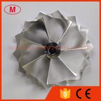 China GT35 59.05/76.07mm 7+7 blades turbo milling/aluminum 2618/billet compressor wheel for racing for sale
