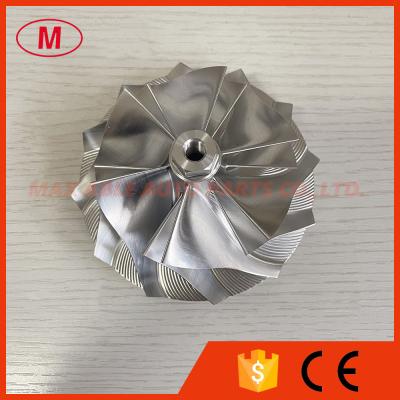 China PTE4202R 6+6blades 76.85/102.75mm turbo/milling/aluminum 2618/billet compressor wheel for sale