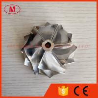 China TD05H 54.06/71.40mm 6+6 blades Performance GT30 profile, high Blade turbo milling/aluminum 2618/billet compressor wheel for sale