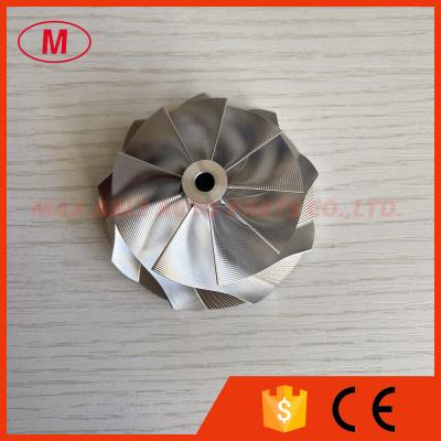 China K04 48.35/60.00mm 9+0 Blades Point milling turbo aluminum 2618/Milling/billet compressor wheel for sale