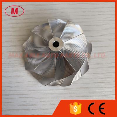 China K04 reverse 48.35/60.00mm 9+0 Blades Point milling turbo aluminum 2618/Milling/billet compressor wheel for sale