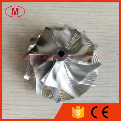 China T04E 6+6 blades 62.80/88.00mm turbocharger milling/aluminum 2618/billet compressor wheel for racing for sale