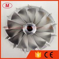 China GT55 GENII 91.00/133.30mm 13+0 blades Point Milling, Sharp Trailing Edge milling/aluminum 2618/billet compressor wheel for sale