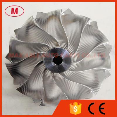 China K04 forward 57.00/70.00mm 11+0 blades Point Milling, Snake Curve,Recessed Superback Extreme turbo billet compressor whee for sale