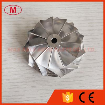 China GTX3582 forward 9833-2 62.45/82.36mm 11+0 blades turbocharger milling/aluminum 2618/billet compressor wheel for sale