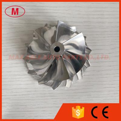 China Custom reverse 64.00/80.00mm 7+7 blades LEP style high performance turbo milling/Aluminum 2618/billet compressor wheel for sale