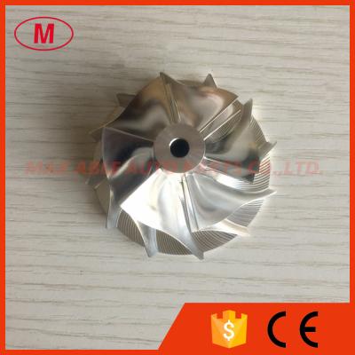 China TD04HL 15G 43.38/55.69mm 6+6 blades 49189-40300 1401-404-415 Turbocharger milling/aluminum 2618/billet compressor wheel for sale