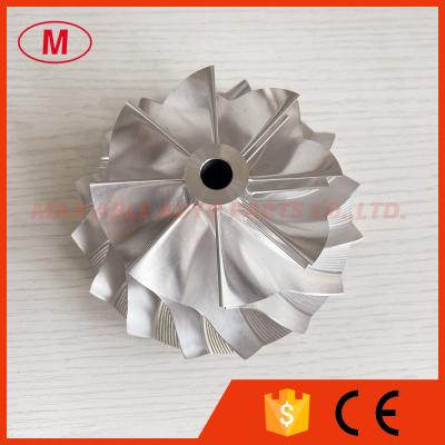 China S400 174513 80.30/111.10mm 8+8 blades turbo milling/aluminum 2618/billet compressor wheel for racing for sale