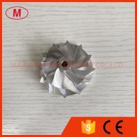 China TD04HL 14T 49377-00015 39.60/51.00mm 1401-404-414 6+6 blades point milling snake curve turbo billet compressor wheel for sale