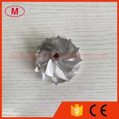 China TD04HL 14T 49377-00015 39.60/51.00mm 1401-404-414 6+6 blades point milling snake curve turbo billet compressor wheel for sale