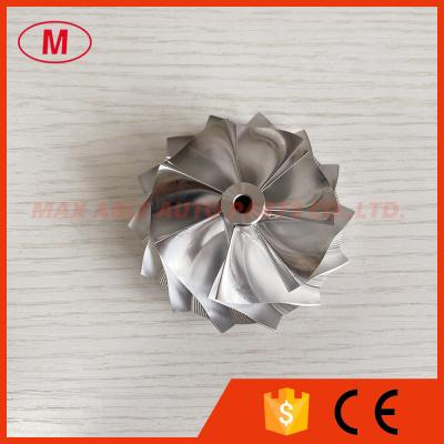 China GT15-25 54.28/67.40mm 7+7Blades high performance turbo aluminum 2618/Milling/billet compressor wheel for sale