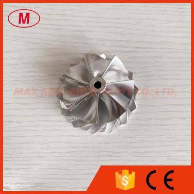 China RHF5 reverse 7+7blades 52.00/63.00mm high performance turbo milling/aluminum 2618/billet compressor wheel for sale