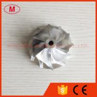 China RHF55 48.62/65.00mm 6+6 blades performance Turbo milling/aluminum 2618/billet compressor wheel for VF30/VF34 Upgrade for sale