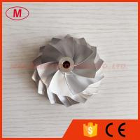 China S100 50.00/68.01mm 7+7 blades point milling high performance turbo milling/aluminum 2618/billet compressor wheel for sale