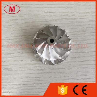 China K04 40.80/51.00mm 11+0 blades Point Milling Snake Curve turbo milling/aluminum 2618/billet compressor wheel for sale