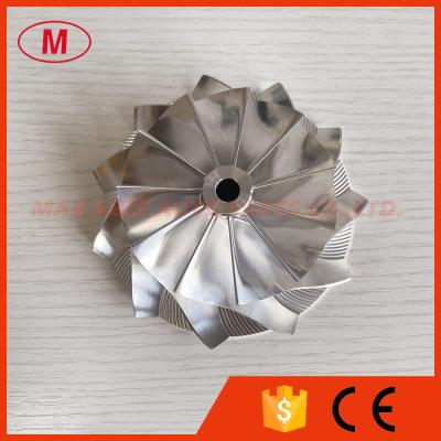 China HX50 75.83/102.75mm 11+0 blades Turbocharger milling/Aluminum 2618/billet compressor wheel for sale