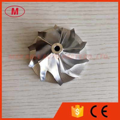 China RHF4H 44.00/63.80mm 5+5 blades high performance Turbo milling/aluminum 2618/billet compressor wheel for VIFE upgrade for sale