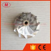 China RHF55 48.62/65.00mm 11+0 blades turbo aluminum 2618/Billet compressor wheel for VIET for sale