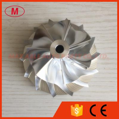 China GT2871 50.75/70.40mm 7+7 blades turbo milling/alumunimun 2618/billet compressor wheel for racing for sale