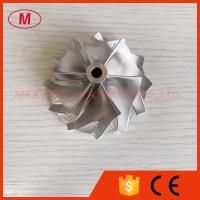 China TD05H 20G upgrade reverse 56.58/73.04mm 6+6 blades TAPERED tip angle:30 milling/aluminum 2618/billet compressor wheel for sale