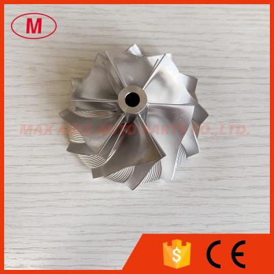 China TD05H 20G upgrade reverse 56.58/73.04mm 6+6 blades TAPERED tip angle:30 milling/aluminum 2618/billet compressor wheel for sale