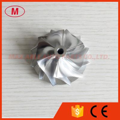 China RHF5H 43.26/56.00mm 6+6blades High performance turbo milling/aluminum 2618/billet compressor wheel for VF38/VF40/VF54 for sale