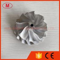 China GT35 72.00/88.00mm 8+8 blades Point Milling Snake Curve turbo milling/aluminum 2618/billet compressor wheel for sale