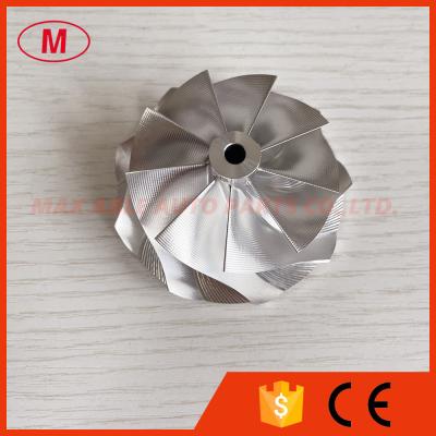 China TD04 Forward 54.28/67.40mm 9+0 Blades point milling turbo aluminum 2618/Milling/billet compressor wheel for sale