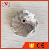 China TD04 reverse 54.28/67.40mm 9+0 Blades point milling turbo aluminum 2618/Milling/billet compressor wheel for sale