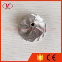 China G25-660 reverse 54.28/67.40mm 7+7Blades point milling turbo aluminum 2618/Milling/billet compressor wheel for 858161-500 for sale