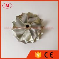 China GT30 reverse 57.00/74.00mm 7+7 blades milling/aluminum 2618/billet compressor wheel for sale