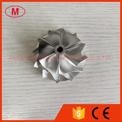 China RHF55 48.62/65.00mm 6+6 blades high performance Turbocharger milling/aluminum 2618/billet compressor wheel for sale