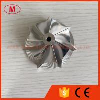 China CT01 reverse 47.50/63.00mm 7+0 blades turbo milling/aluminum 2618/billet compressor wheel for sale