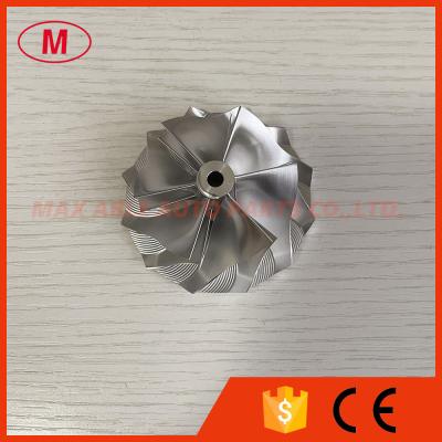China RHF5 reverse 52.56/68.00mm 6+6 blades turbo aluminum 2618/milling/billet compressor wheel for sale