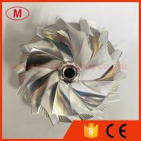 China S400 76.00/107.00mm 7+7 blades turbo milling/Aluminum 2618/billet compressor wheel  for sale