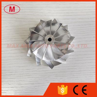 China GT15-25 58.00/76.13mm 11+0 blades turbo Milling/aluminum 2618/billet compressor wheel for sale