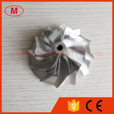 China K16 reverse 49.50/67.00mm 6+6 blades turbo milling/aluminum 2618/billet compressor wheel for BMW N55 upgrade for sale
