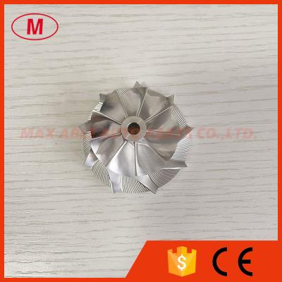 China TF035 13T/TF035HL-13TK3-4.0 38.35/51.00mm 9+0 blades Performance billet compressor wheel for 49135-03802/ME194015 4M42T for sale