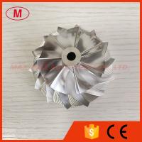 China GT3576 53.11/73.00mm 7+7 blades turbo milling/aluminum 2618/billet compressor wheel for sale