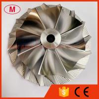 China HX82 3593926 100.00/152.04mm 8+8 blades Turbo milling/aluminum 2618 /billet compressor wheel for sale