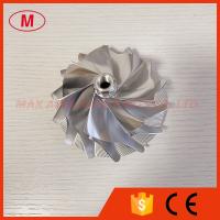 China S400 76.00/107.00mm 7+7 blades turbo milling/Aluminum 2618/billet compressor wheel for sale